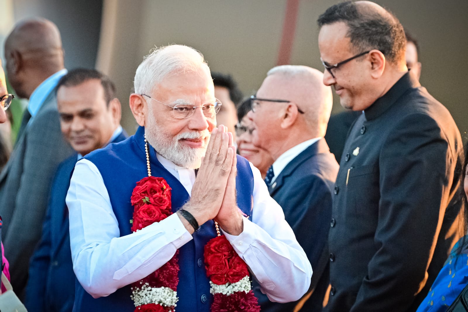 Indian Prime Minister lands in Mauritius on a two-day State visit